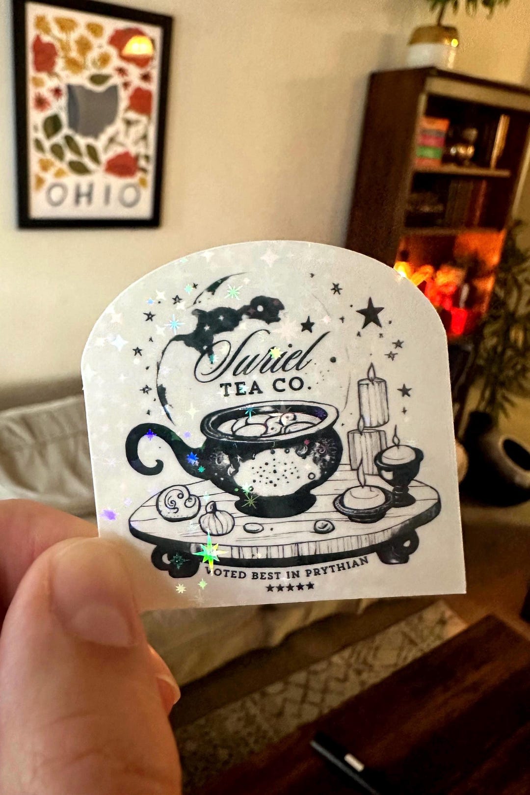 Holographic Acotar Suriel Sticker, A Court of Thorns and Roses Suriel ...