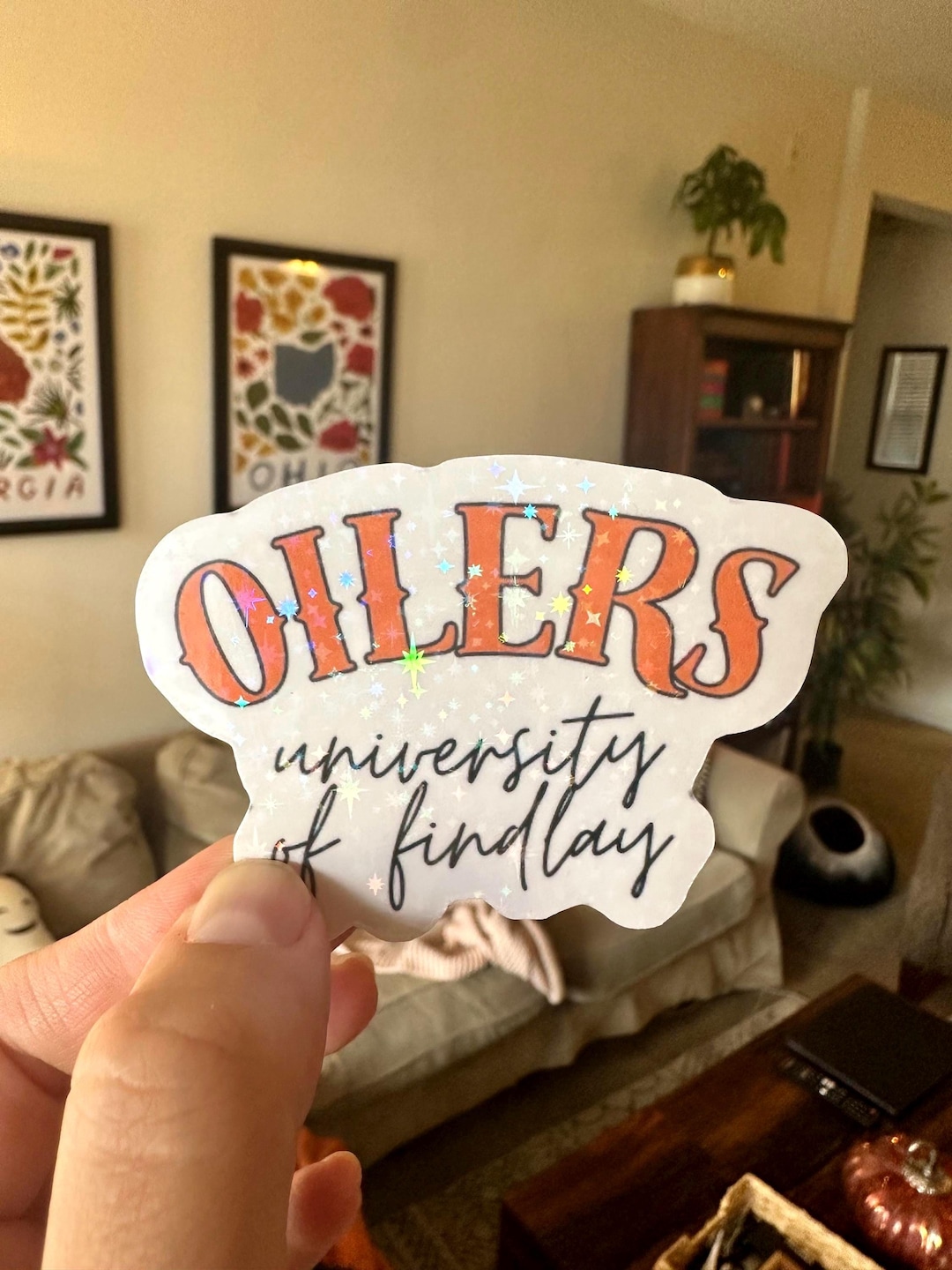 Holographic University of Findlay Oilers Sticker - 3 Inch - Etsy