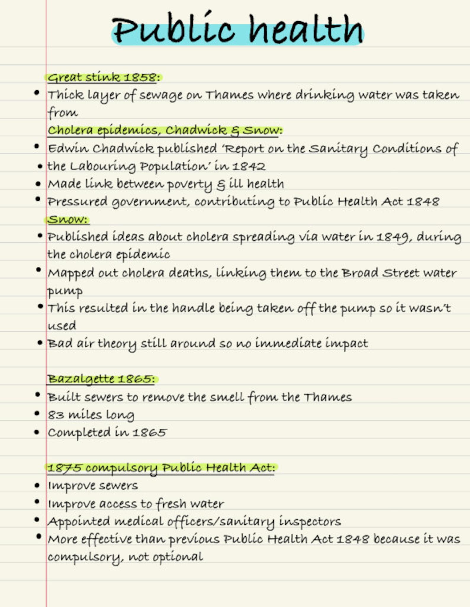 AQA GCSE History Health and the People Complete Notes - Etsy