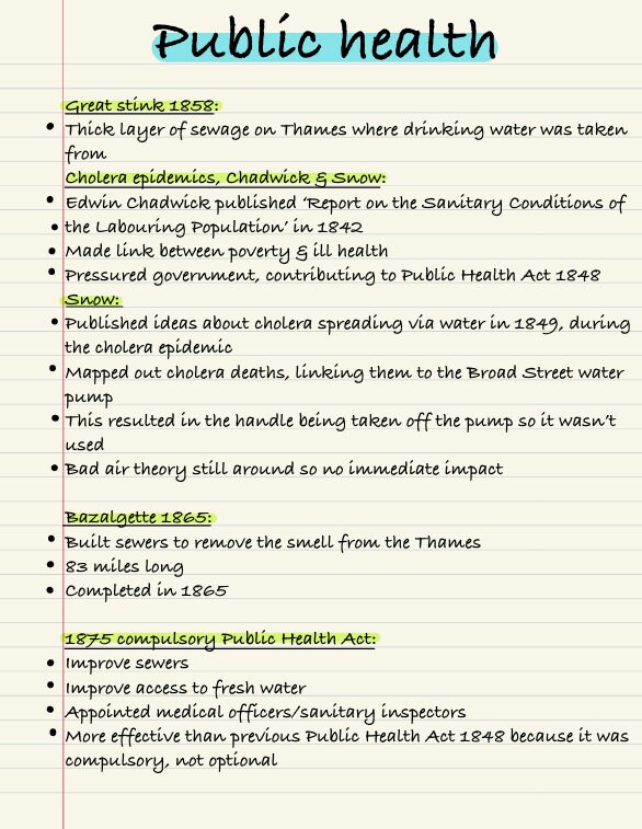 AQA GCSE History Health and the People Complete Notes - Etsy