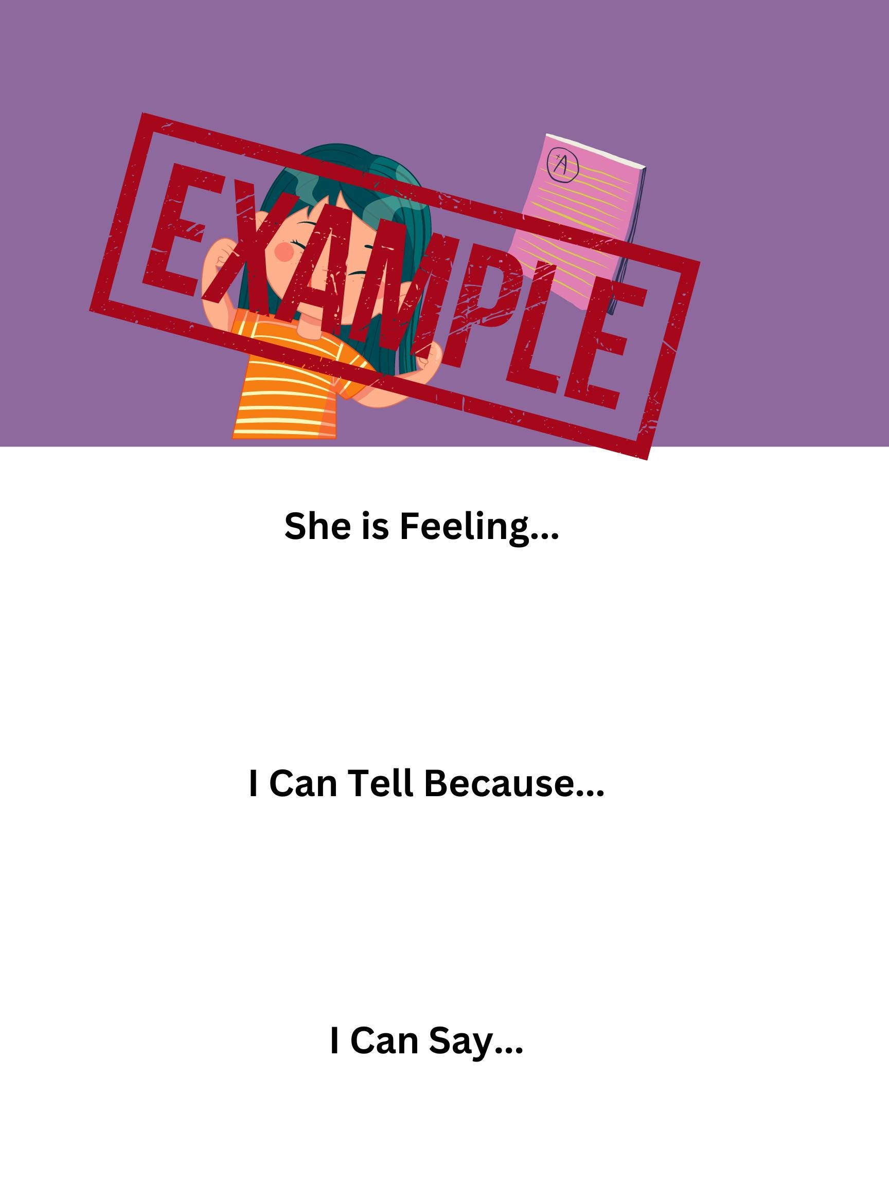 Identifying Feelings in Others Worksheet - Etsy