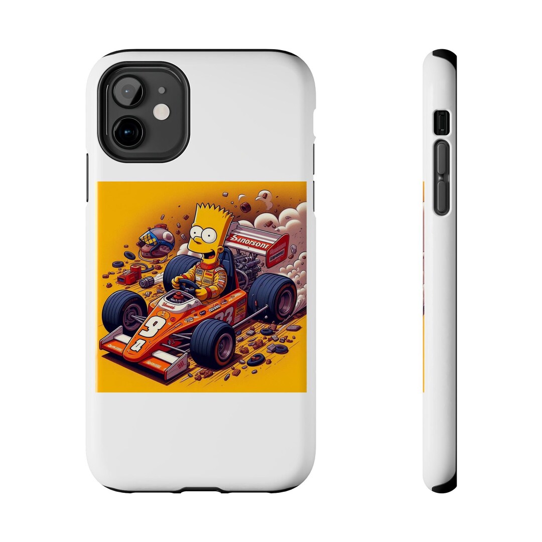 Bart Simpson F1 Animation Race Car Driver Phone Case - Etsy