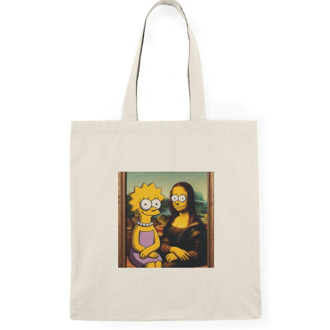 Lisa Simpson Mona Lisa Tote Bag - Etsy