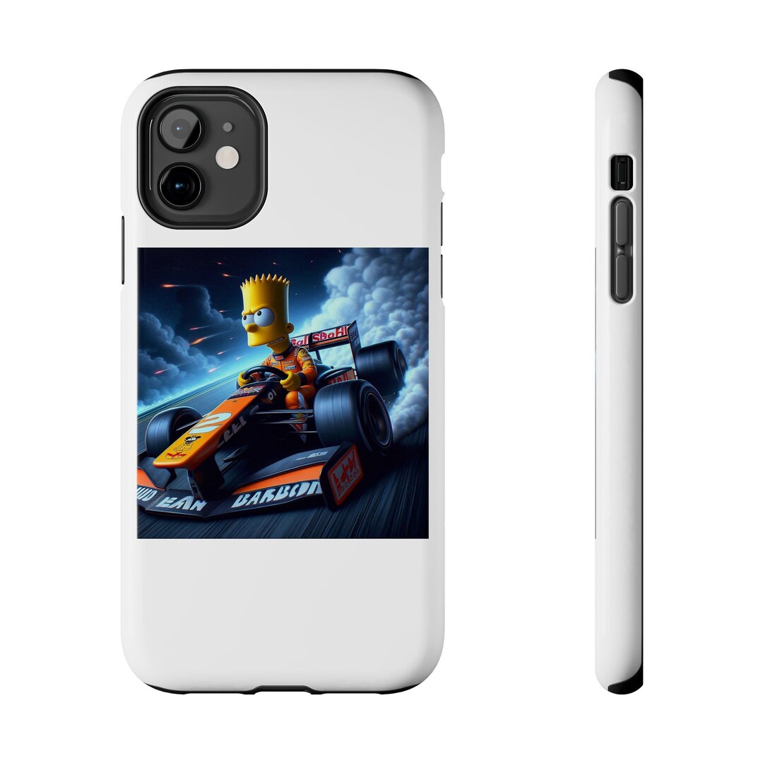 Bart Simpson F1 Race Car Driver Phone Case - Etsy