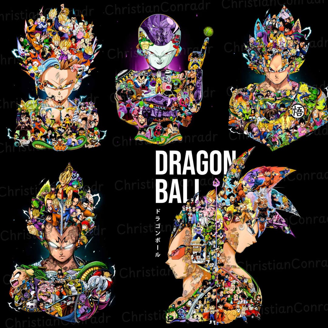 Dragon Ball Premium Graphic Design DB Version Png Bundle, Anime Png ...