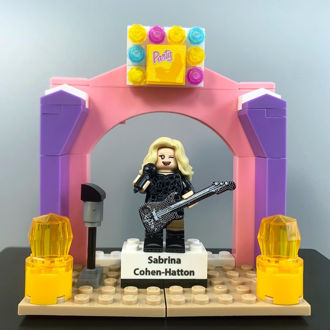 Custom Name Singer Cake Toppers, Personalized Text Vocalist Mini ...