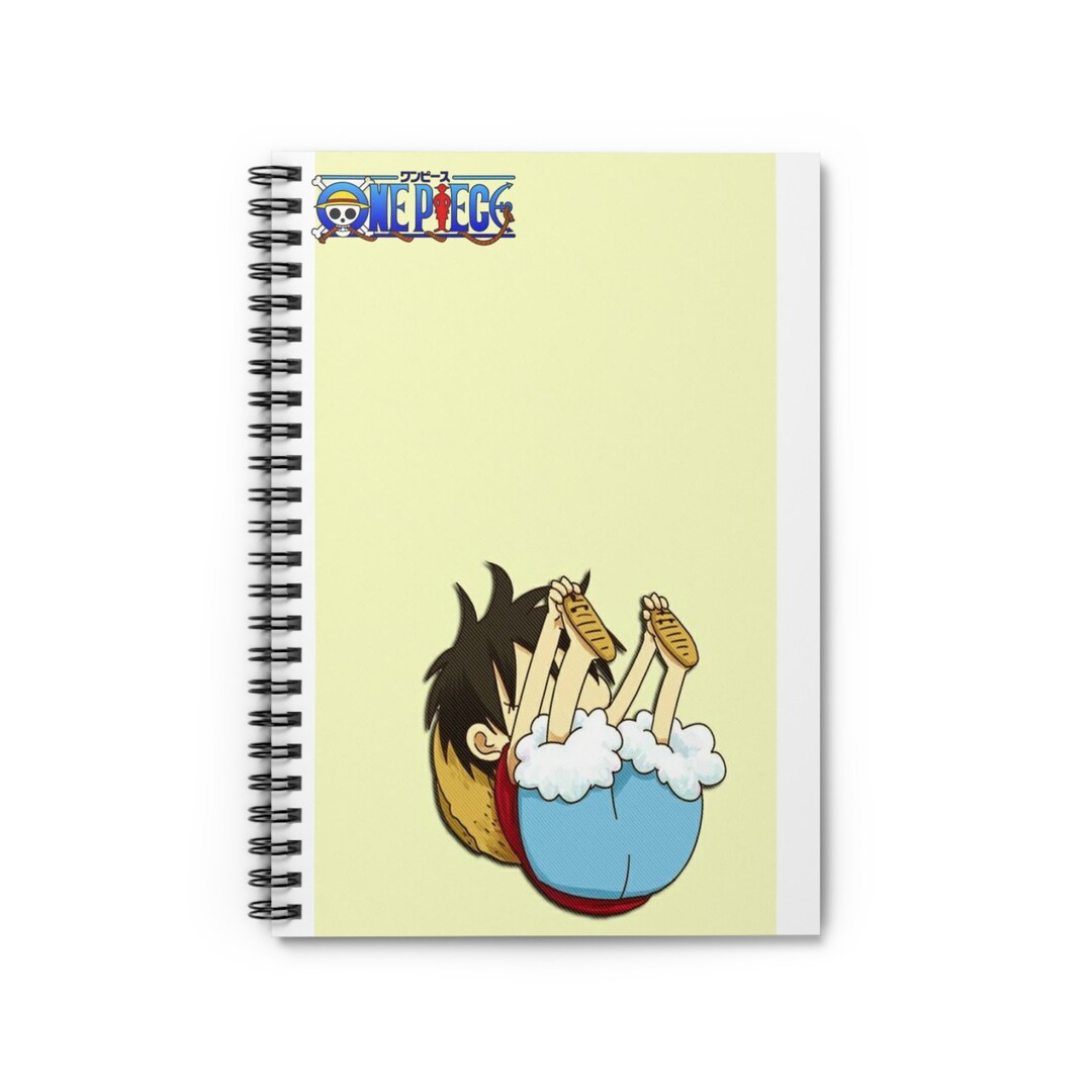 One Piece Luffy Spiral Notebook Ruled Line - Etsy