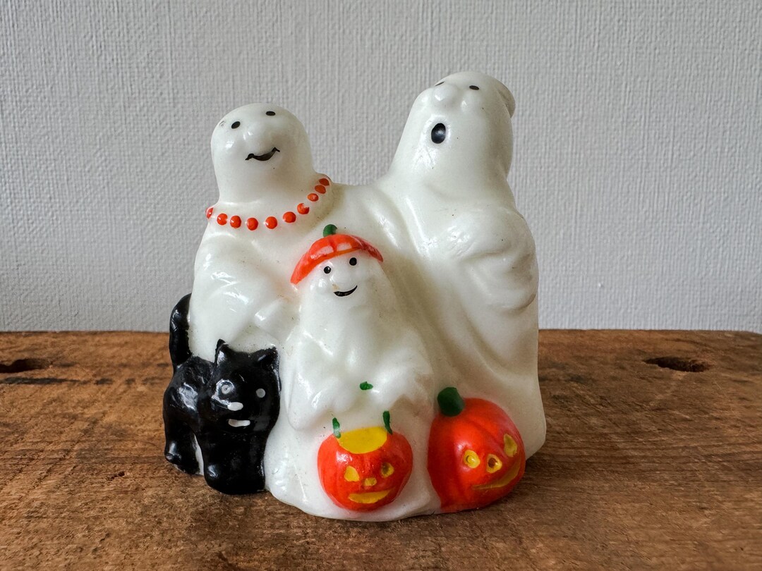 VINTAGE Avon Halloween Wax Figurine Glow in the Dark Halloween Retro ...