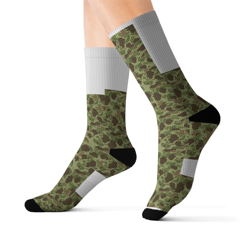 WW2 WWII USMC Marine Corps Frogskin Camouflage Sublimation Socks WW2 ...