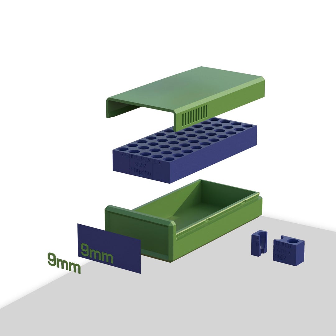 3D Printed 9mm Ammo Containers Custom Color Options Made to Order ...