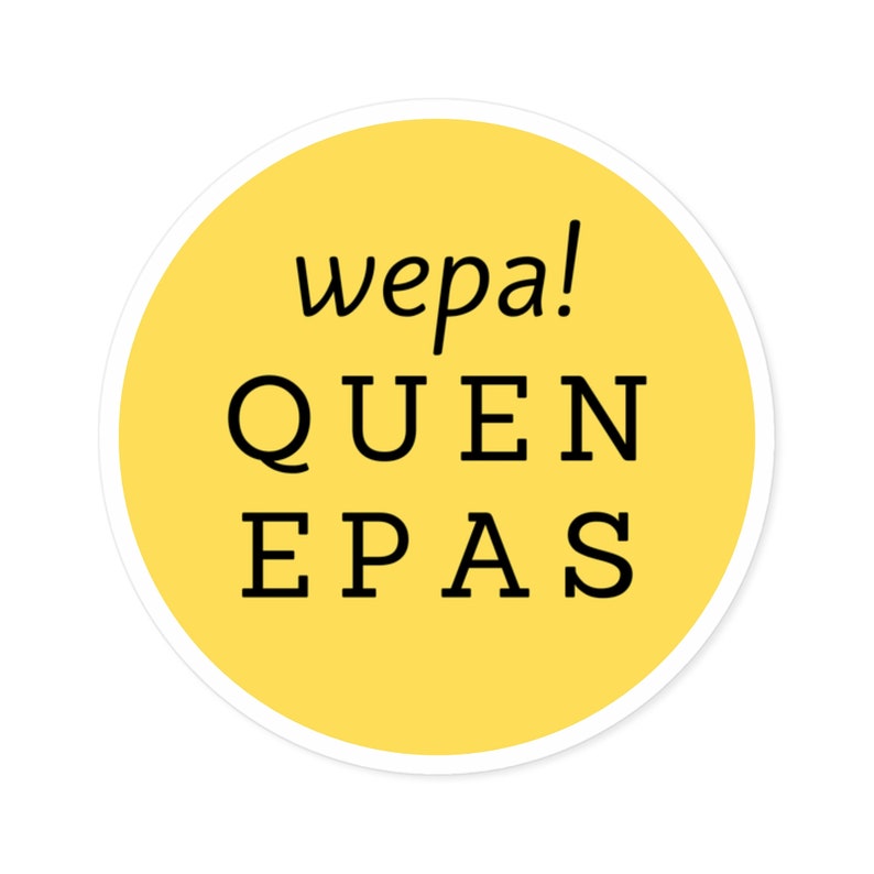 Wepa Quenepas Sticker frases Boricuas - Etsy