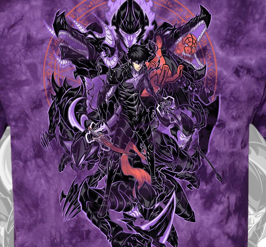 SOLO LEVELING - Shadow Monarch Sung Jin Woo Anime Manga Shirt – Shadow ...