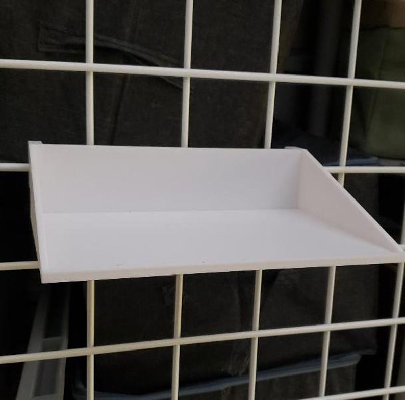Gridwall Shelf Display File for 3D Printing, Fits 3" on Center Grids ...