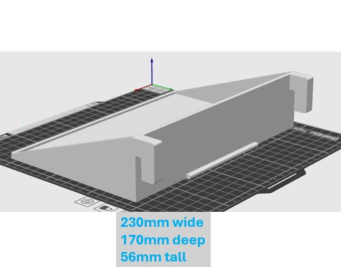 Gridwall Shelf Display File for 3D Printing, Fits 3" on Center Grids ...