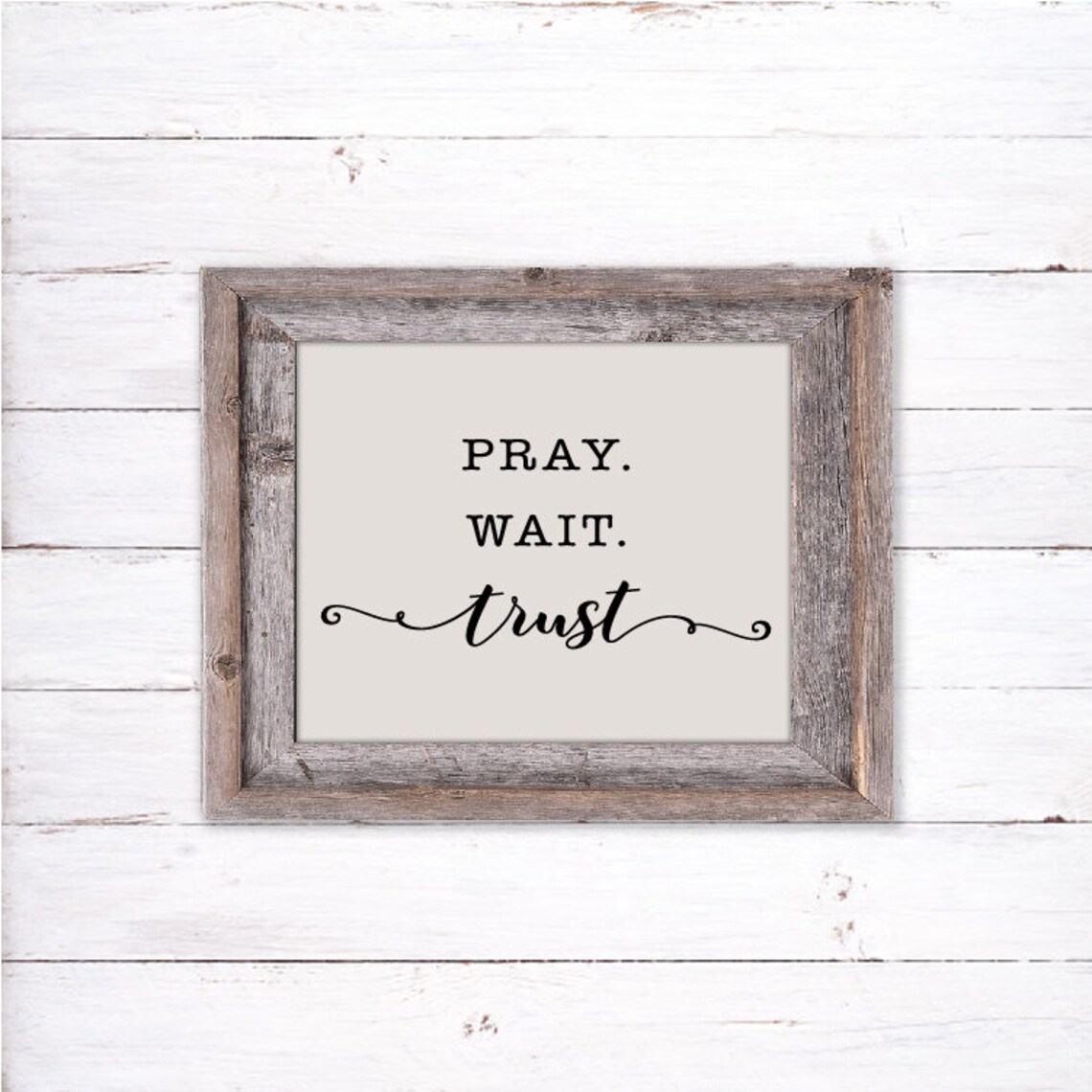 Pray Wait Trust SVG Faith Sign Christian Sign Religious - Etsy