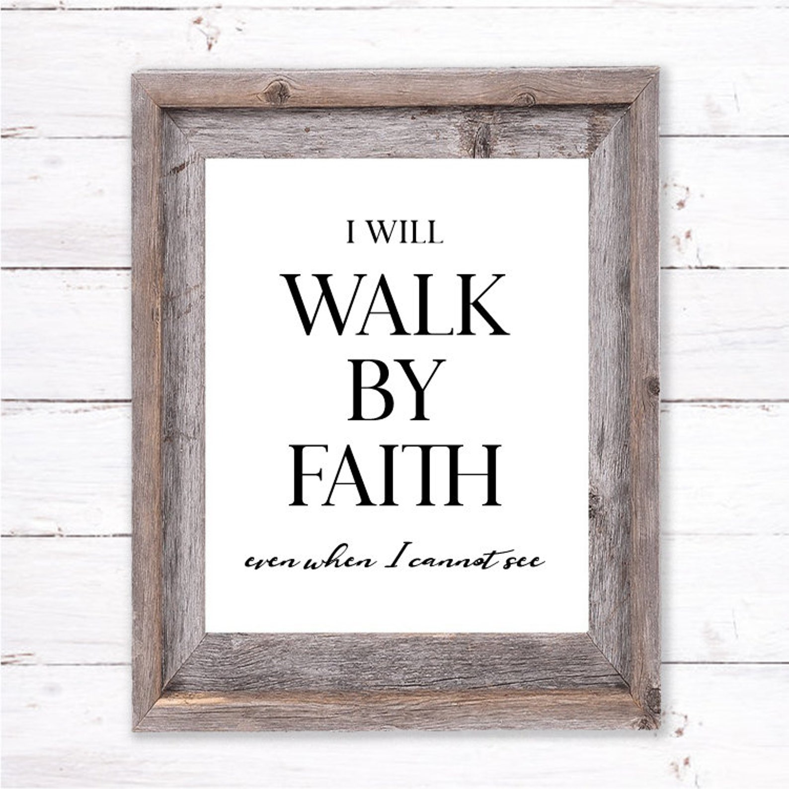 I Will Walk by Faith Even When I Cannot See SVG Christian - Etsy