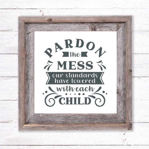 Pardon Our Mess Sign Printable - Etsy