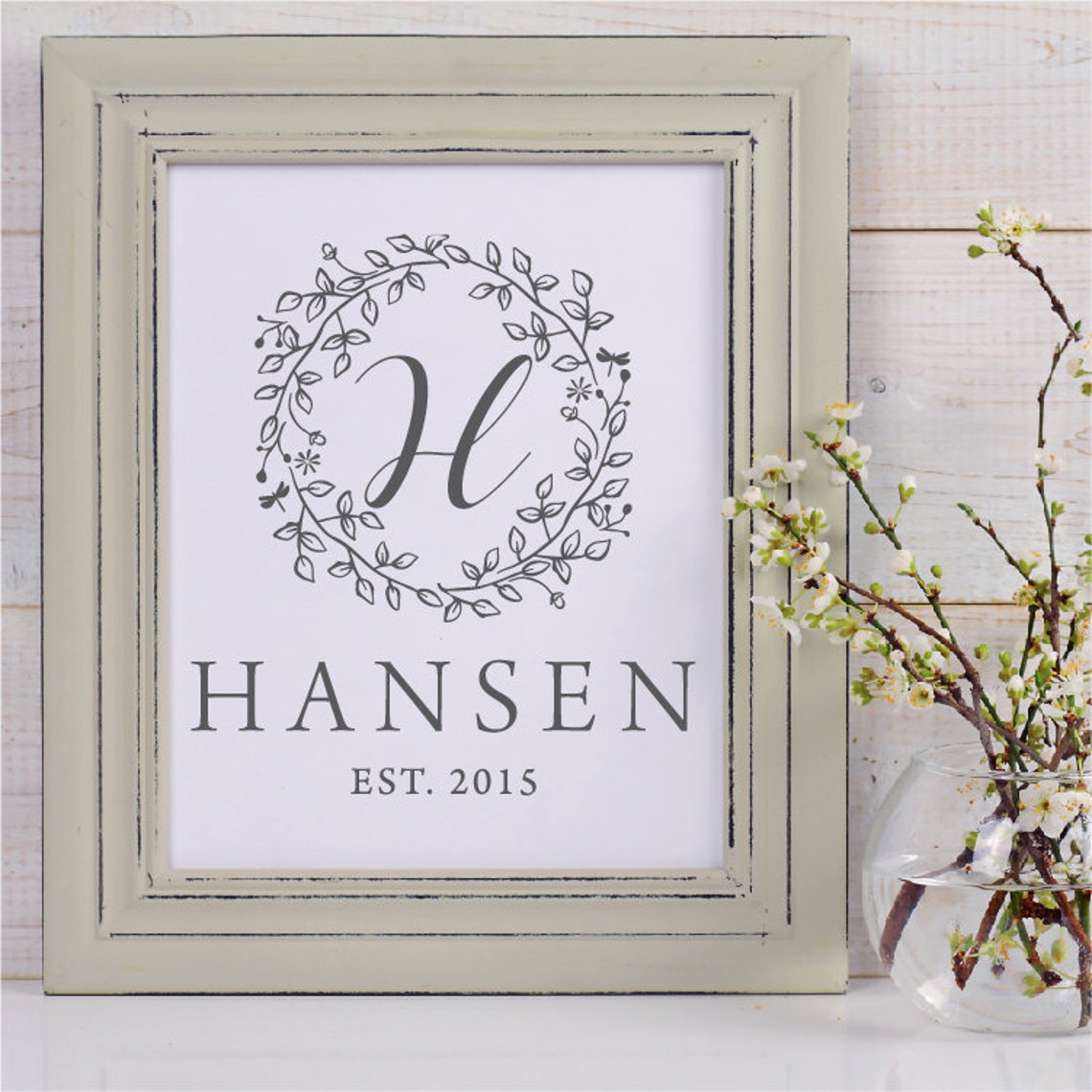 Family Name Sign SVG for Signs Monogram Sign Svg Last Name | Etsy