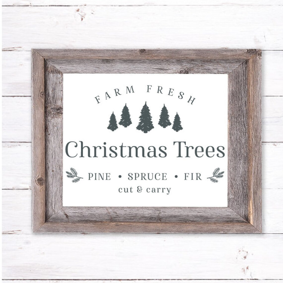 Farm Fresh Christmas Trees Svg Christmas Tree Sign SVG for | Etsy