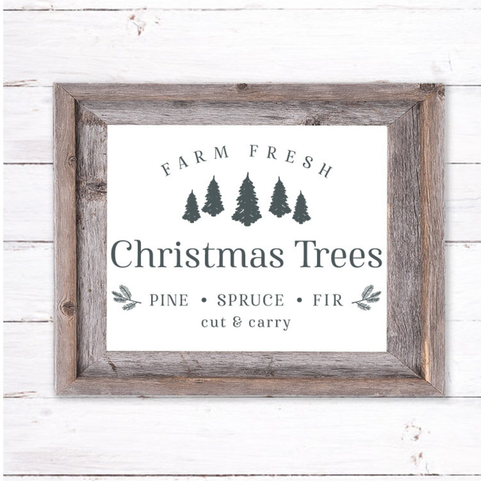 Farm Fresh Christmas Trees Svg Christmas Tree Sign SVG for | Etsy