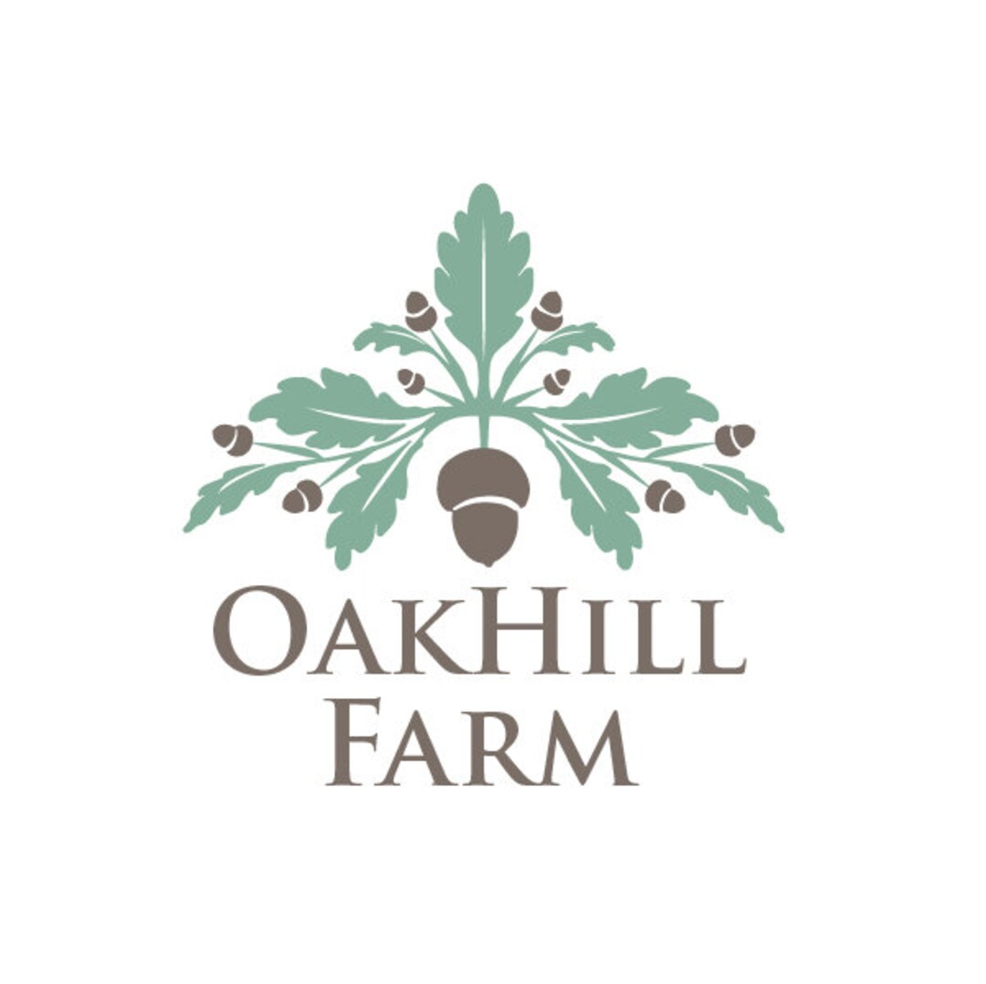 Premade Logo Design, Custom Logo, Farm Logo, Business Logo, Oak Logo ...