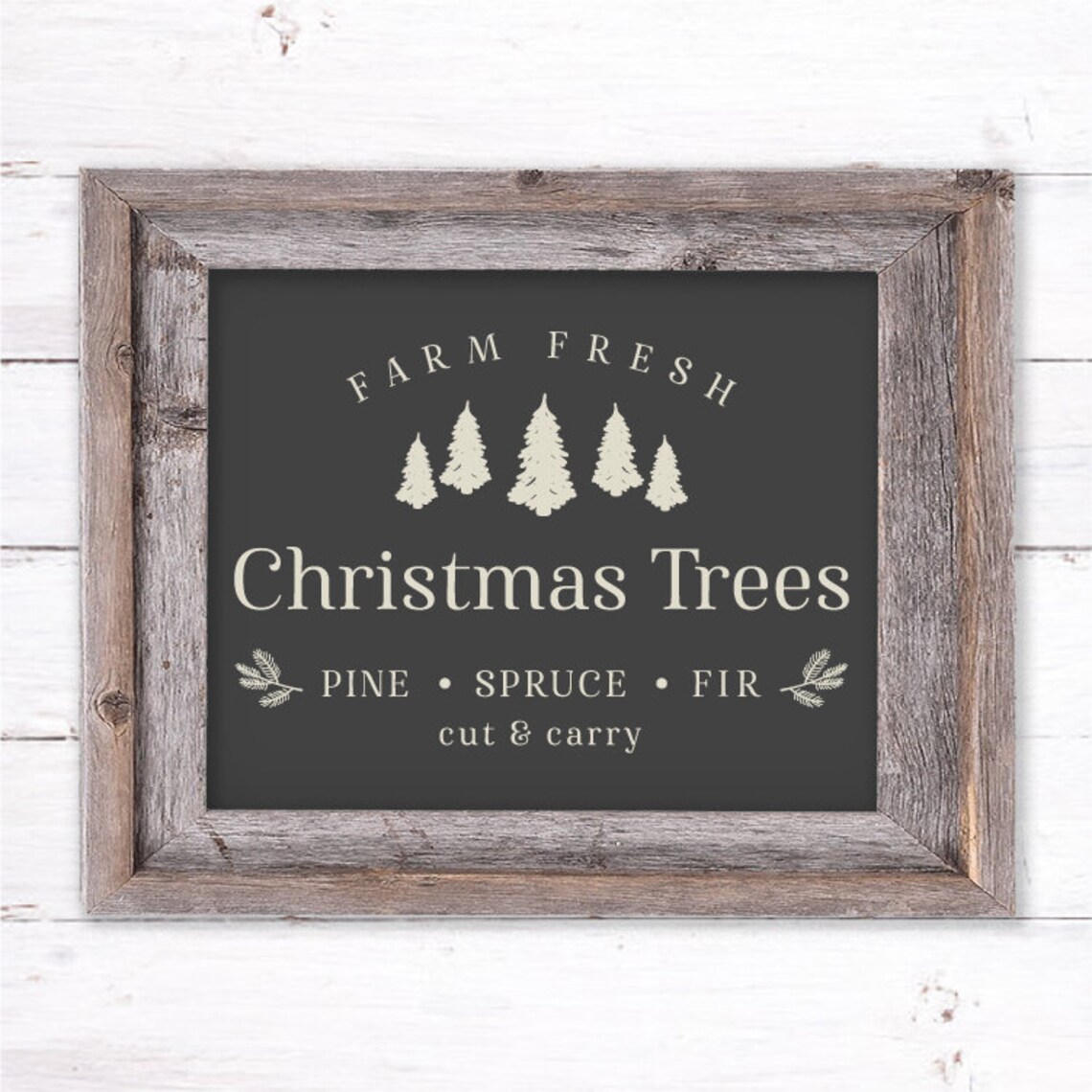 Farm Fresh Christmas Trees Svg Christmas Tree Sign SVG for | Etsy
