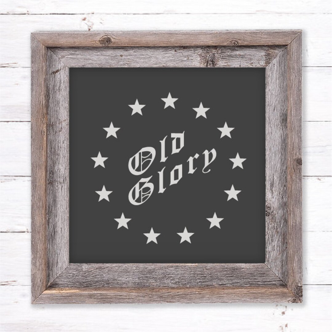 Old Glory Sign, America Sign Svg, Early American Decor, Americana Sign ...