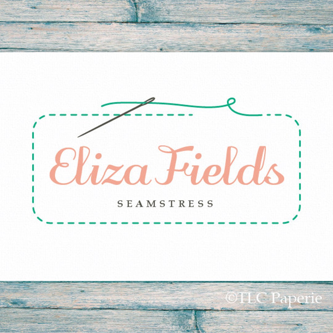 Sewing Logo Design, Custom Logo, Tailor Logo, Seamstress Logo, Business ...