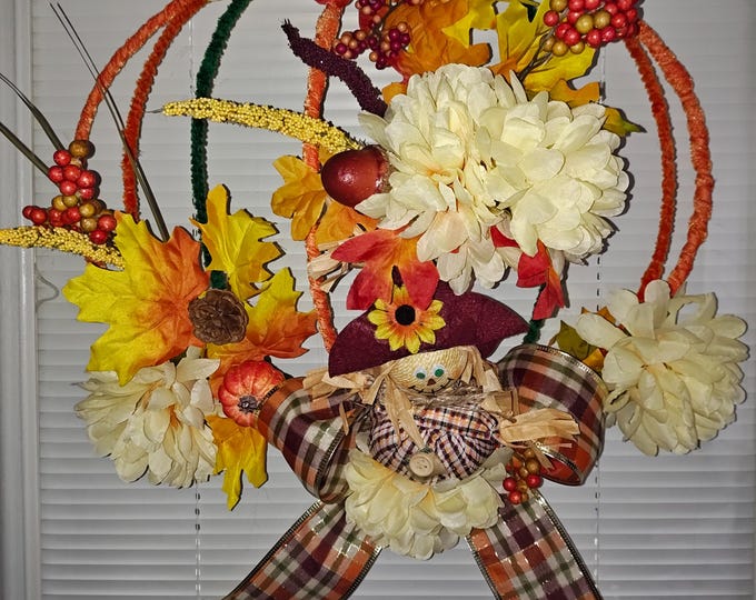 Pumpkin Wreath - Etsy
