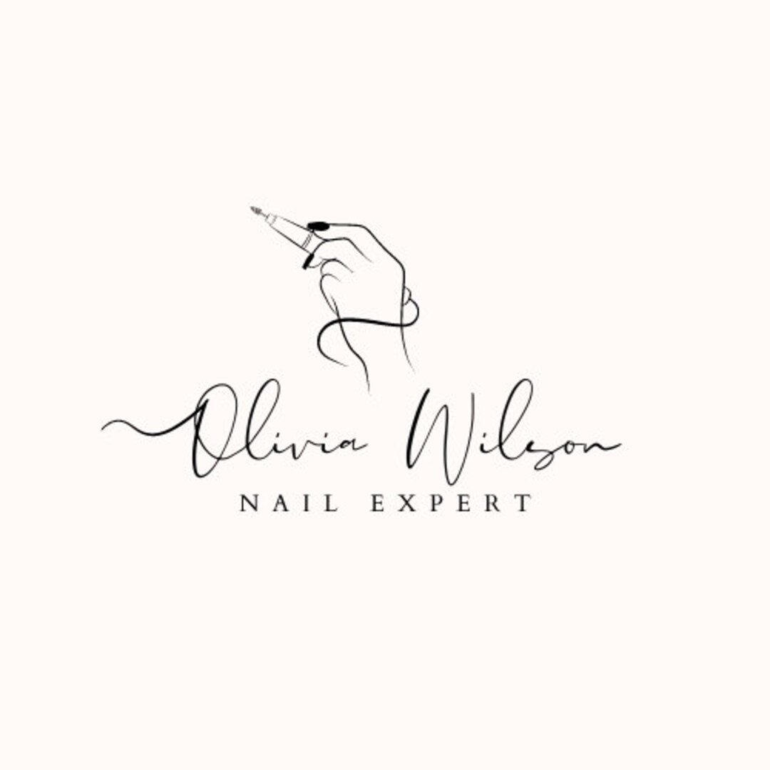 Editable Nail Technician Logo Design for Canva - Etsy