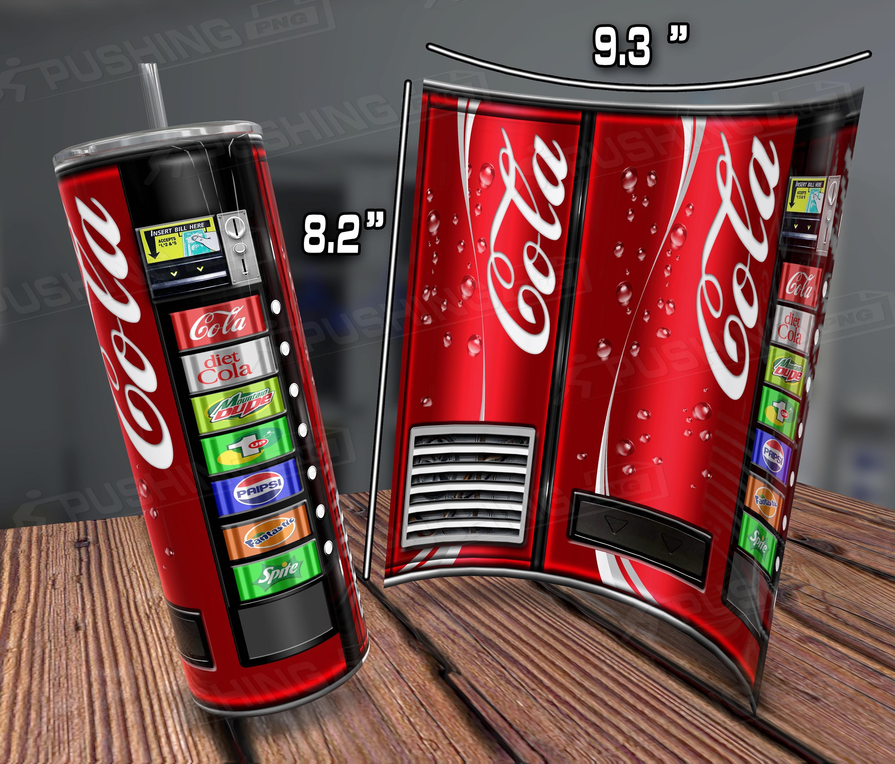 Soda Machine 20oz Tumbler Wrap: Funny Seamless PNG (digital File) - Etsy