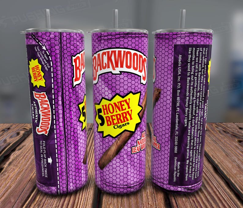 Backwoods 20oz Tumbler Wrap, Backwoods Wrapper 420 Tumbler Wrap PNG ...