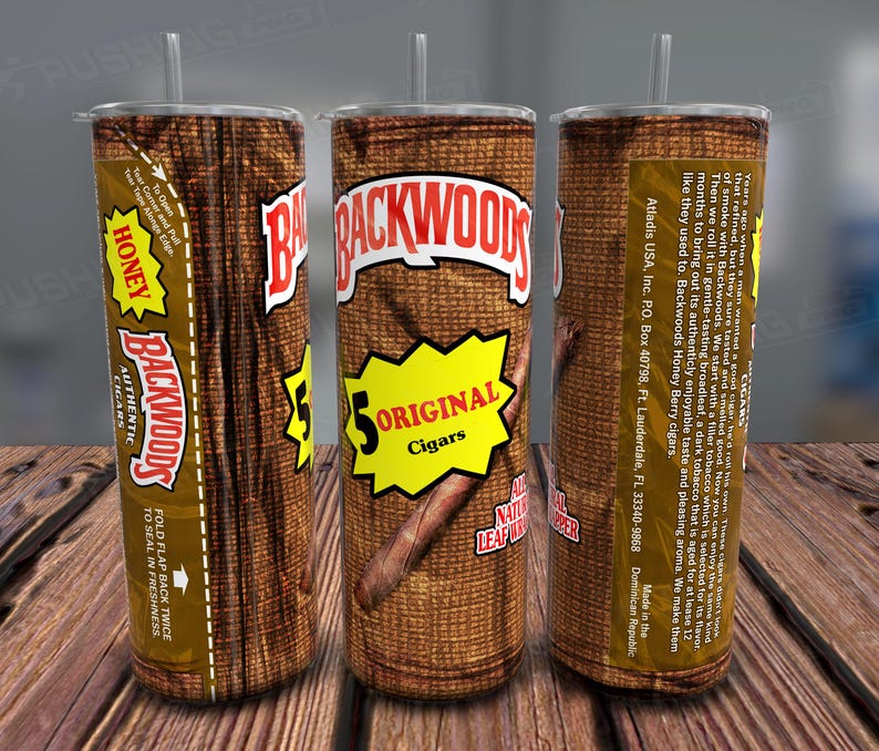 Backwoods 20oz Tumbler Wrap, Backwoods Wrapper 420 Tumbler Wrap PNG ...