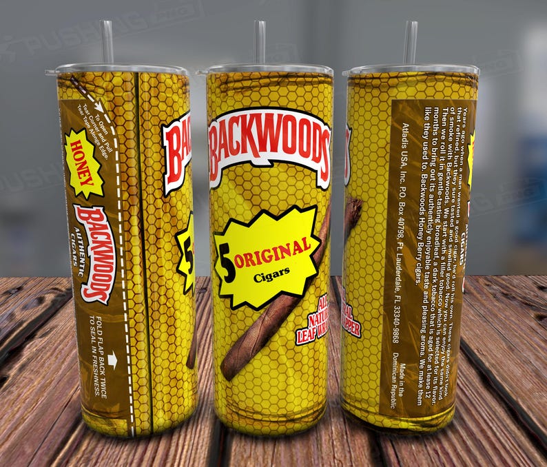 Backwoods 20oz Tumbler Wrap, Backwoods Wrapper 420 Tumbler Wrap PNG ...