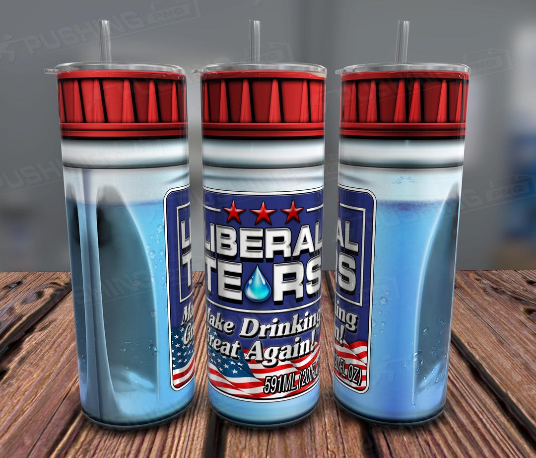 Liberal Tears Tumbler Wrap: Funny Political Design PNG (digital ...