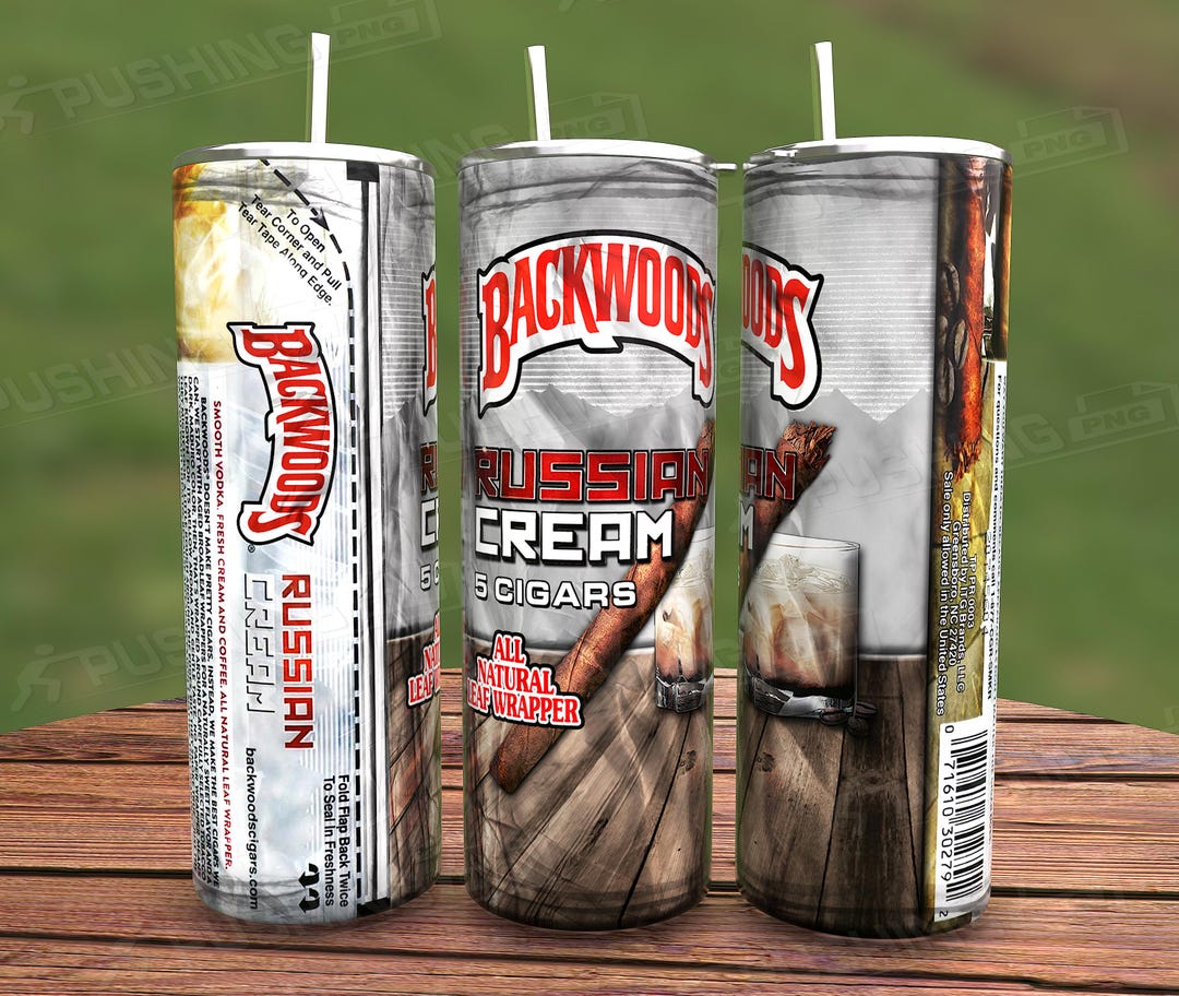 Russian Cream Backwoods 20oz Tumbler Wrap, Backwoods Wrapper PNG, 420 ...