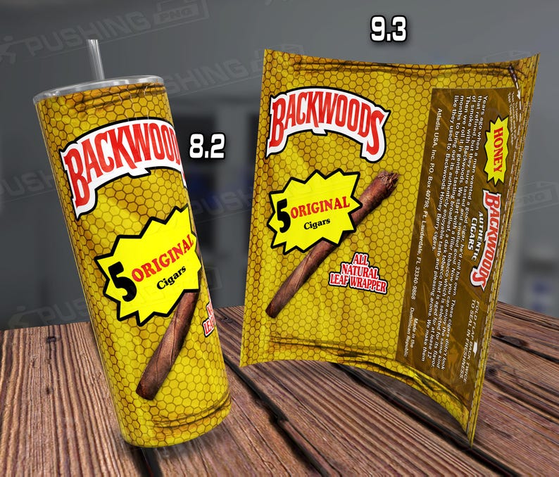 Backwoods 20oz Tumbler Wrap, Backwoods Wrapper 420 Tumbler Wrap PNG ...