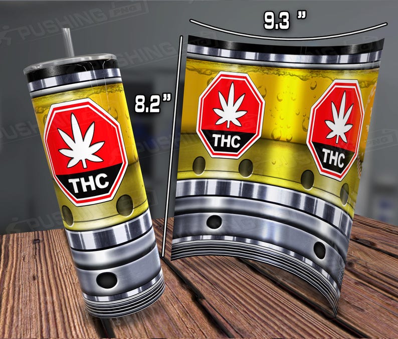 Vape Cartridge 20oz Tumbler Wrap, Vape Pen PNG, THC Tumbler, Funny 420 ...