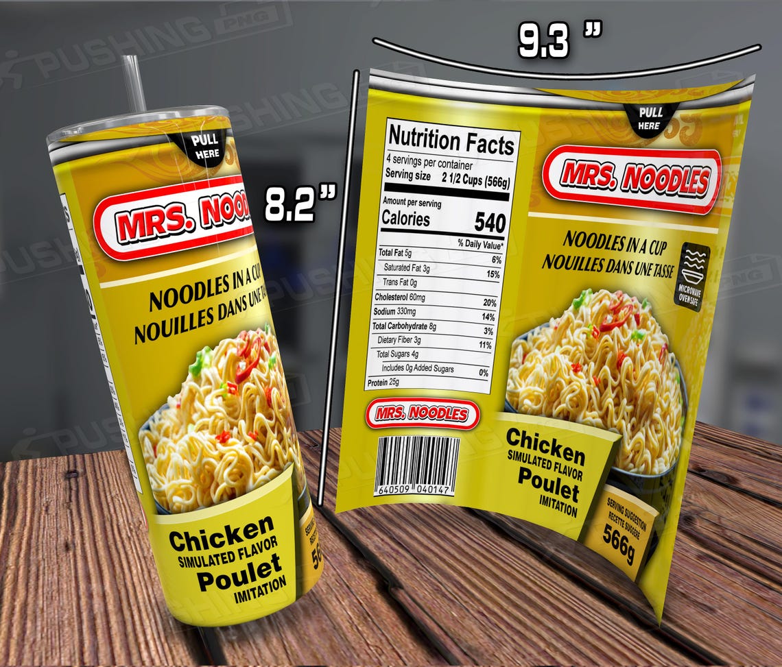Ramen Noodles Tumbler Wrap: Funny Seamless PNG (digital Download) - Etsy