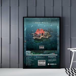 Rod Wave Album Cover Poster Bundle Set of 5, Rapper Posters, Hip Hop ...