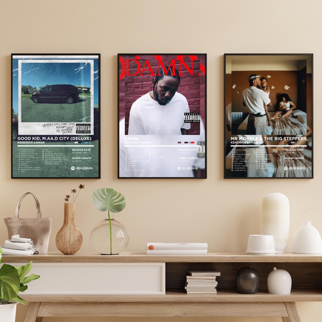 Kendrick Lamar Wall Art Set, Printable Wall Art, Minimalist Home Décor ...