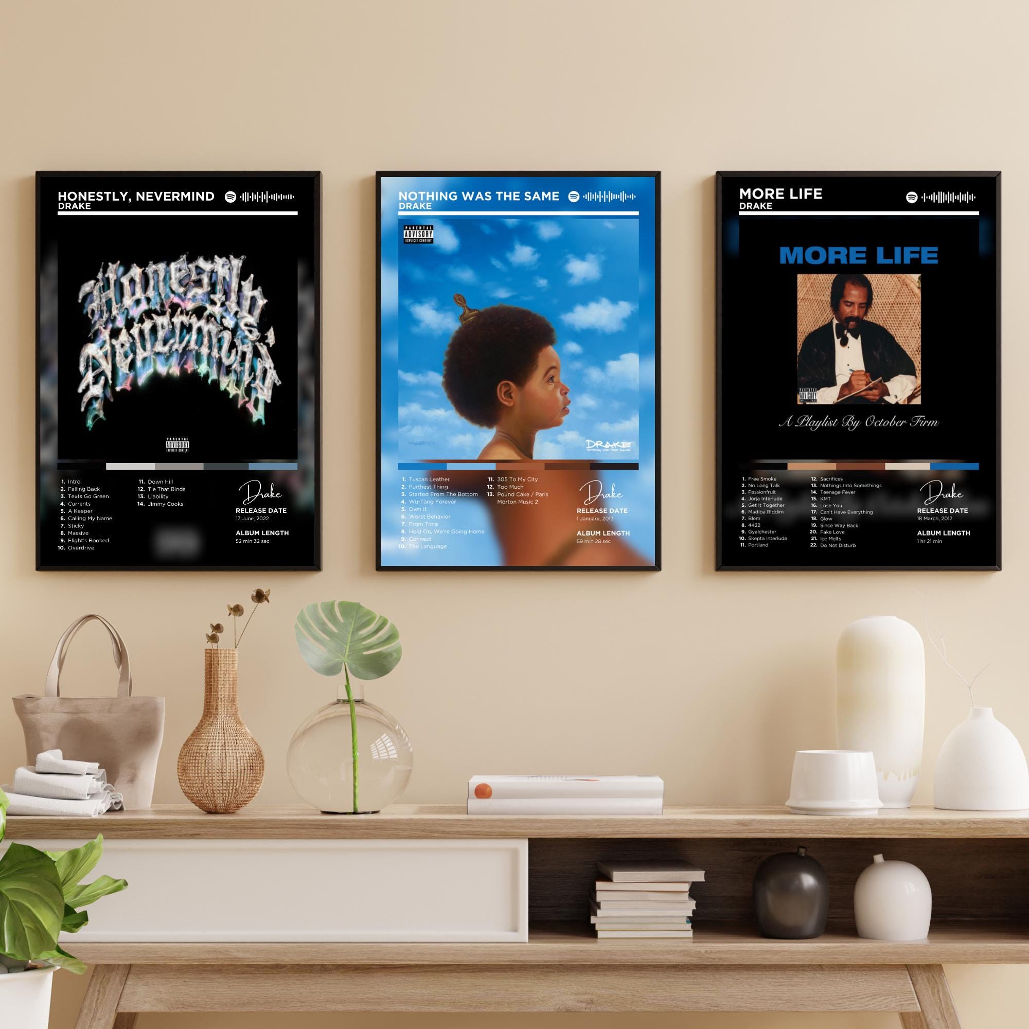 Drake Album Cover Posters, Set of 9, Rap Classic Posters,hip Hop ...