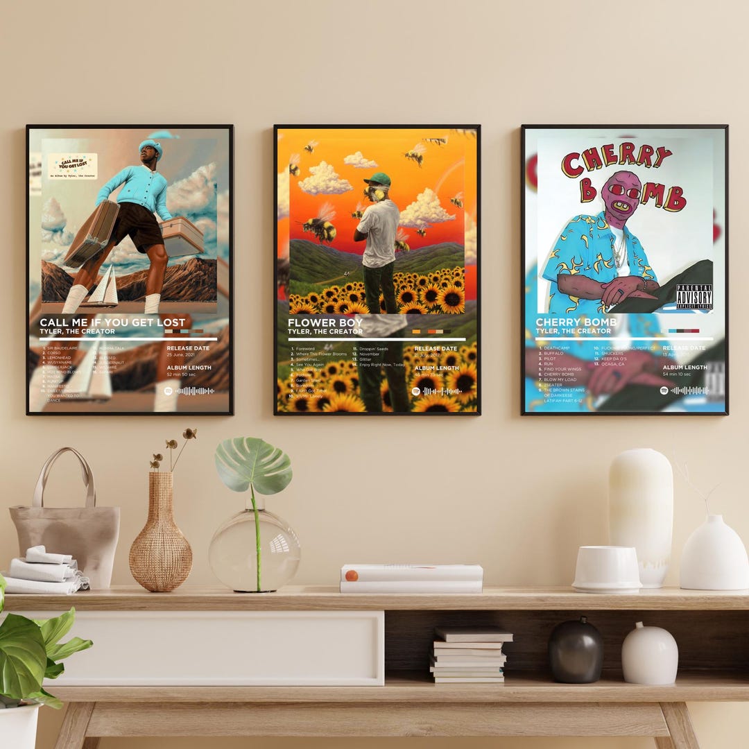 Tyler, the Creator Album Cover Poster Bundle Set of 7, Rapper Posters ...