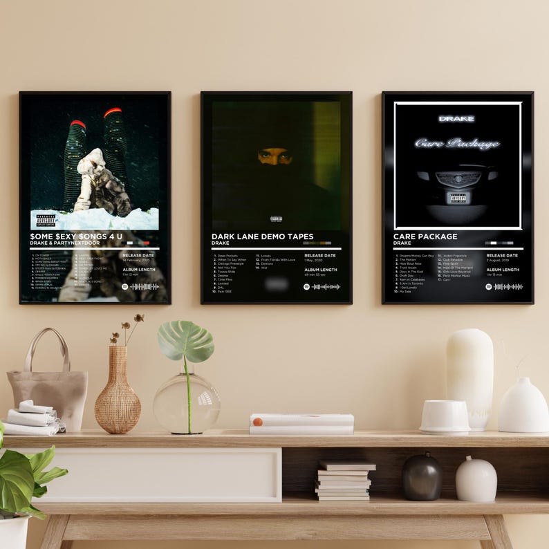 Drake Album Cover Posters, Bundle Set of 16 Hip Hop Posters, Music ...