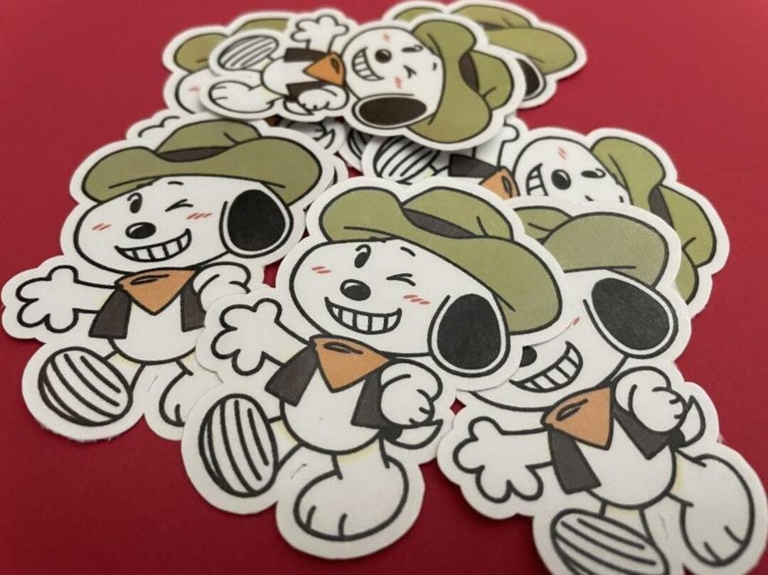 Cowboy Snoopy Sticker - Etsy