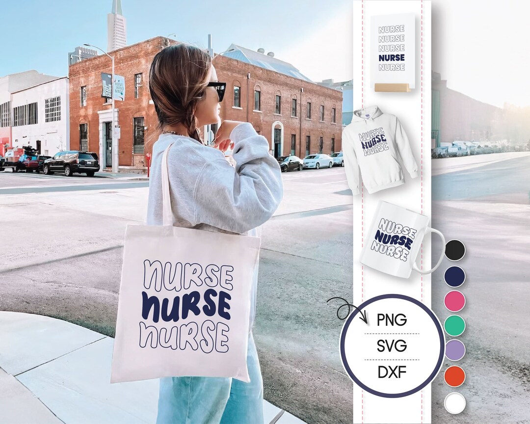 Nurse Clipart | Wavy Letters | Aesthetic Registered Nurse Practitioner | Gift for Nurse Student ...