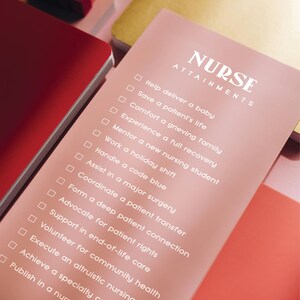 Nurse Achievements Cards | Printable Planner | Student Graduation Gift ...