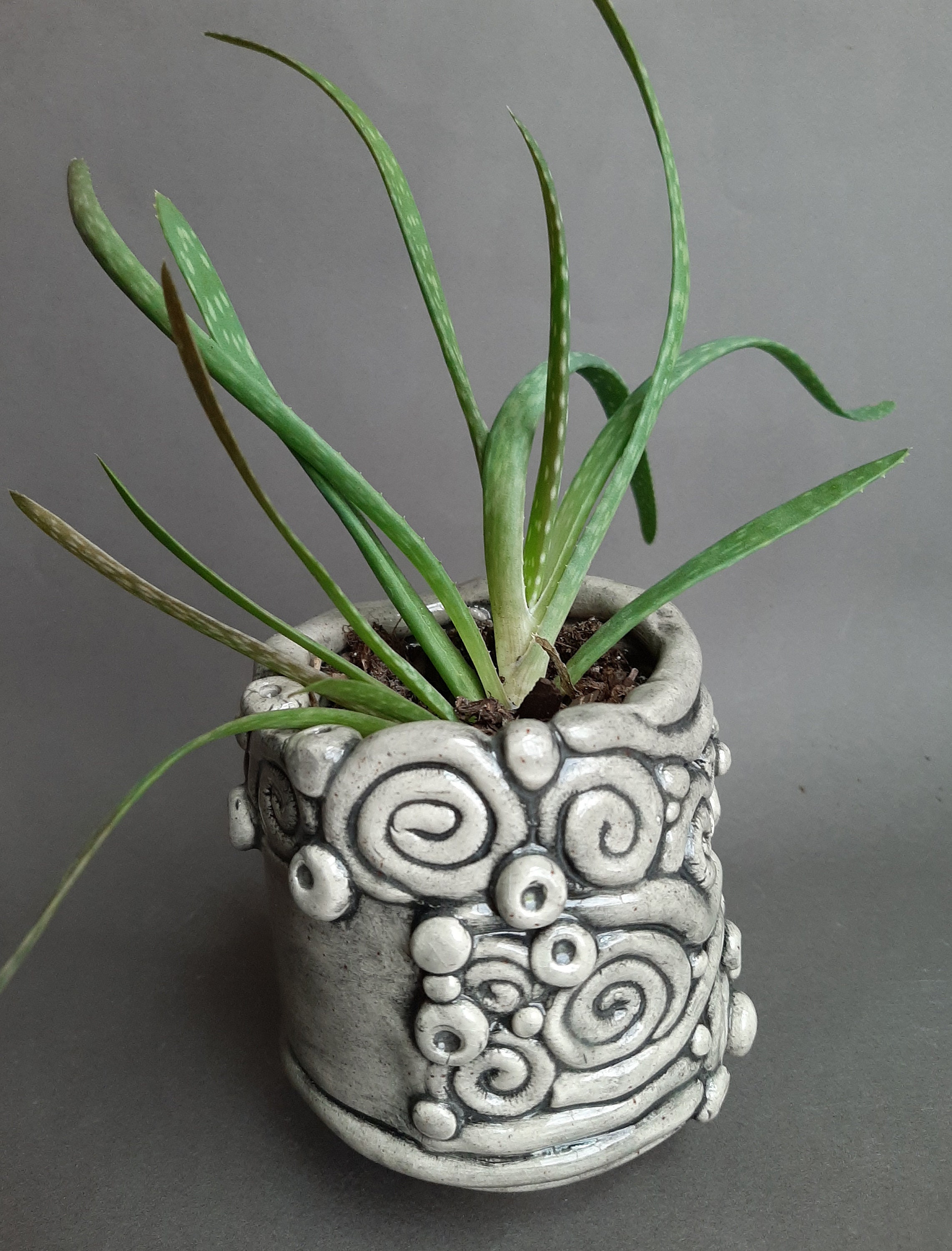 Coil Planter - Anxiety Series #24 -white Ceramic Planter, Vase, Candle ...