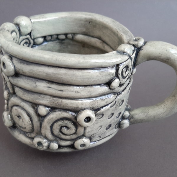 Pottery Coil Mug - Etsy
