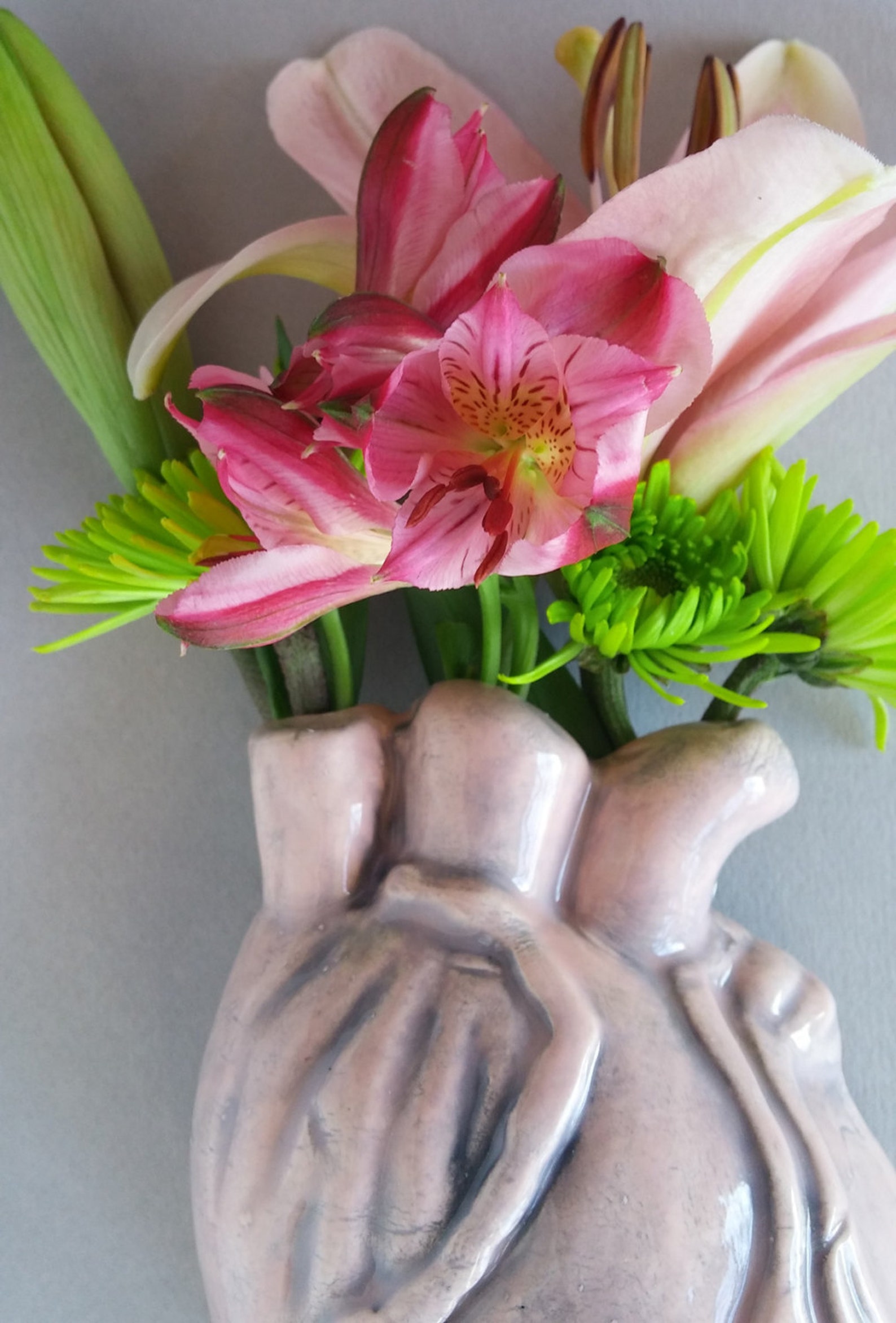 Human Heart Wall Vase Anatomical heart wall vase in soft | Etsy